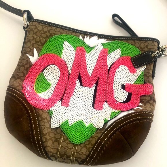 Coach | Bags | Coach Crossbody With Sequin Embellishment Added On After ...